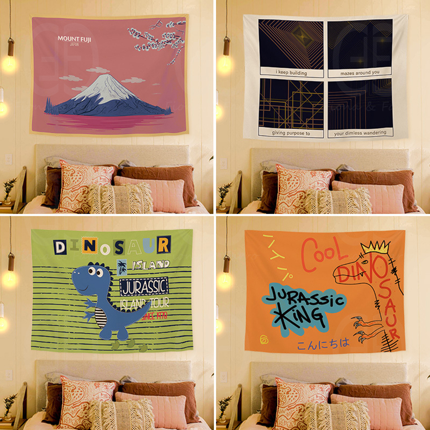 Feiyana-ผ้าแขวนผนัง ผ้าแต่งห้อง ลายน่ารัก สไตล์มินิมอล น่ารักๆ รุ่น TN-2180 พร้อมส่งจากไทย ...