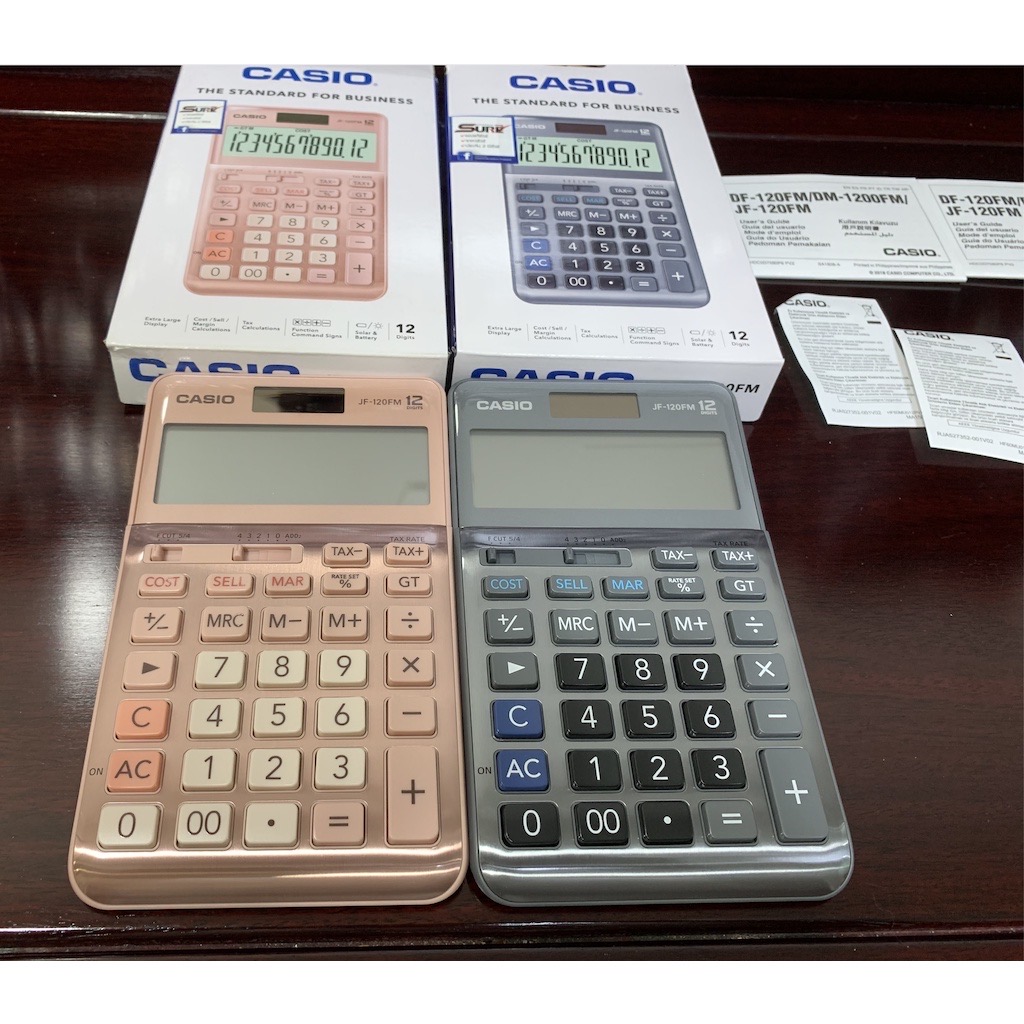 [ประกัน CMG] Casio เครื่องคิดเลข คาสิโอ รุ่น JF-120FM / JF-120FM- PK/ JF-120BM Calculator ...