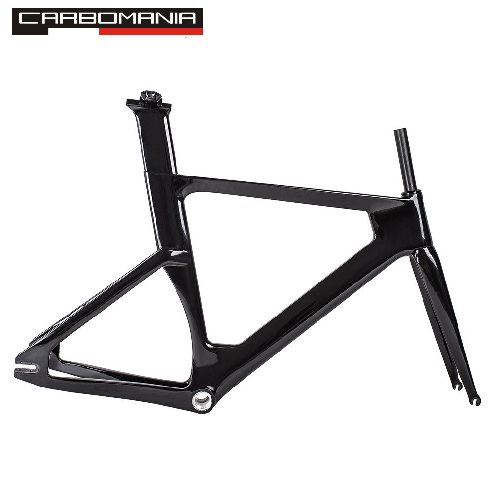 คาร์บอน กรอบ Track Bike Frameset 700c Carbon Frame Carbon Fork V Brake 49/51/54/57cm Muscle ...