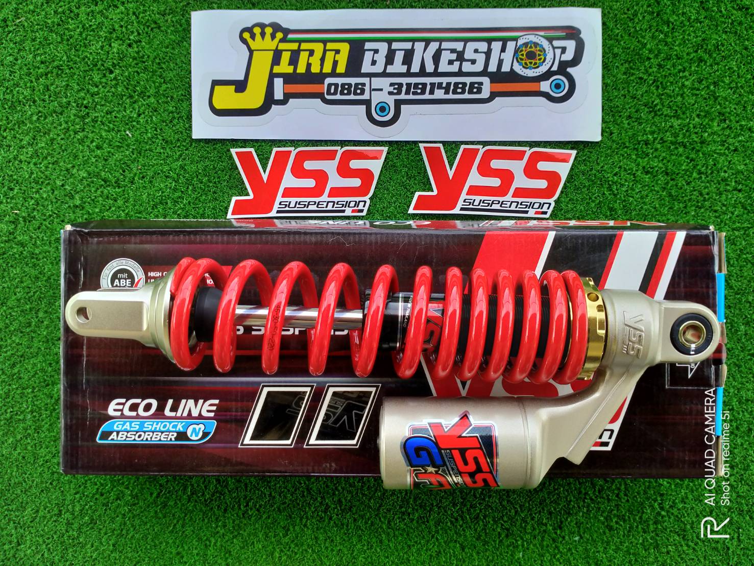 โช็ค YSS แท้ รุ่น G-Five สปริงทองแดง กระปุกดำ ความยาว 330 mm สำหรับ Mio ...