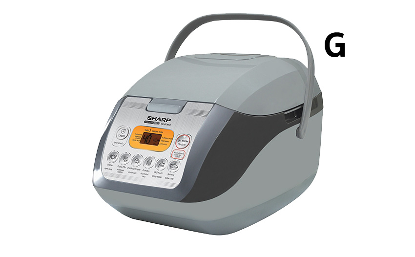 SHARP หม้อหุงข้าว คอมพิวเตอร์ เคลือบโพลีฟลอน ขนาด 1.8 ลิตร / 830 วัตต์ ...