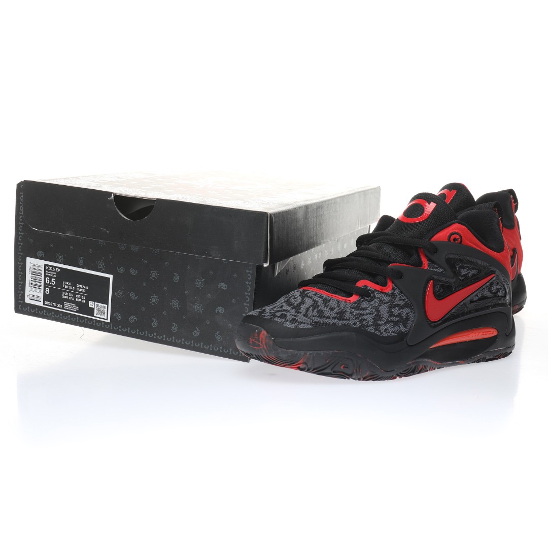 NEW Nike KD 15 EP BlackGreyRed Kevin Durants new 15 generation ...