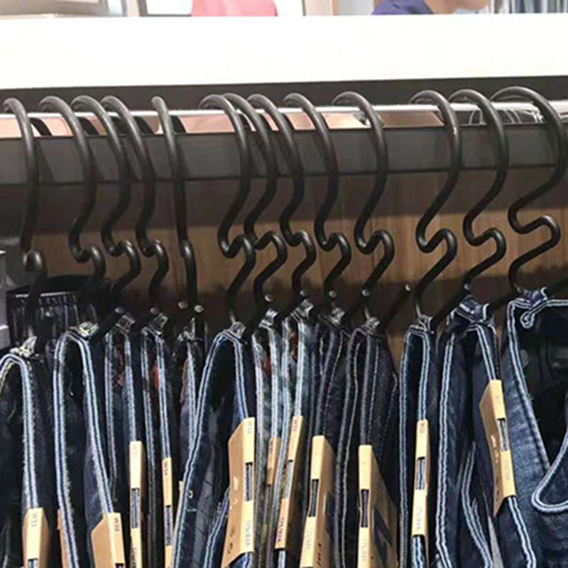 10 Pieces S Shape Metal Display Hanging Jean Pant Hooks Metal Hangers ...