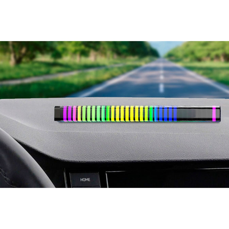 RGB Light Bar,32 Bit Sound Activated LED Lights,3D Sound Control Rhythm ...