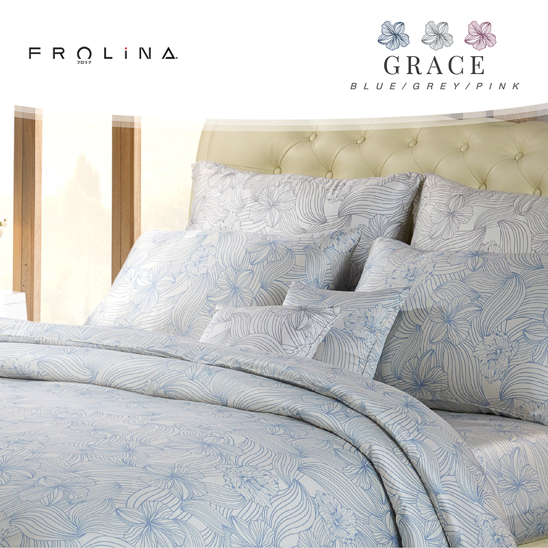 Frolina Tencel ผ้าปูที่นอน 6 ฟุต 3 ชิ้น รุ่น Grace - frolina - ThaiPick