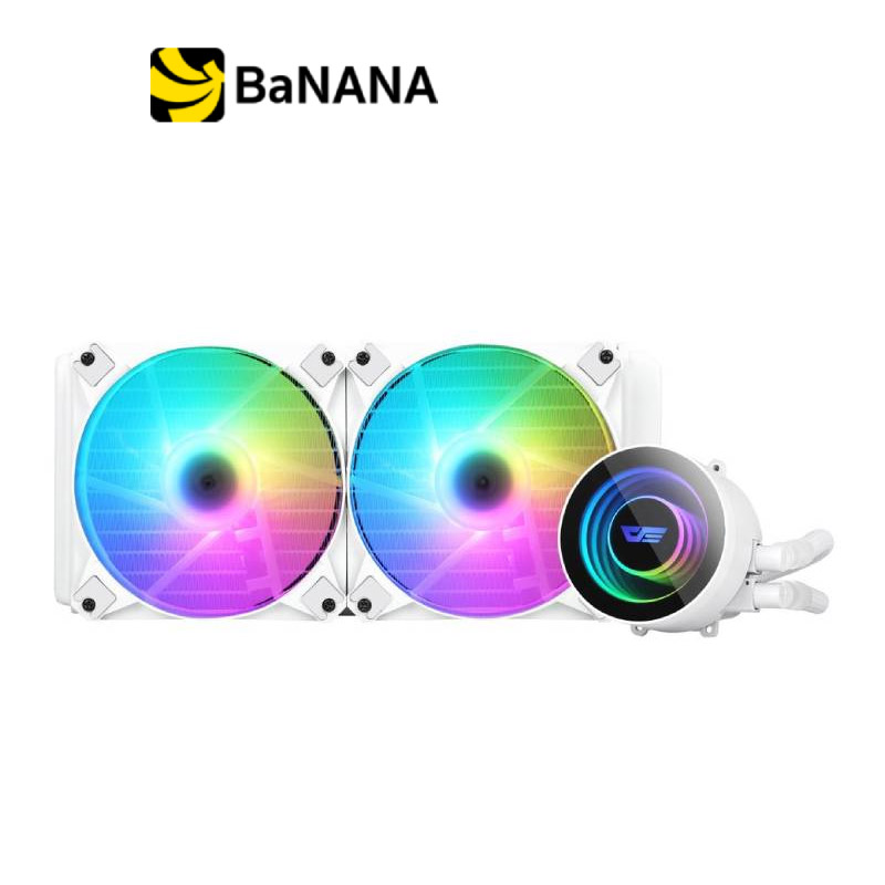 ชุดระบายความร้อน DarkFlash CPU Liquid Cooler AIO DX-240 ARGB White by ...