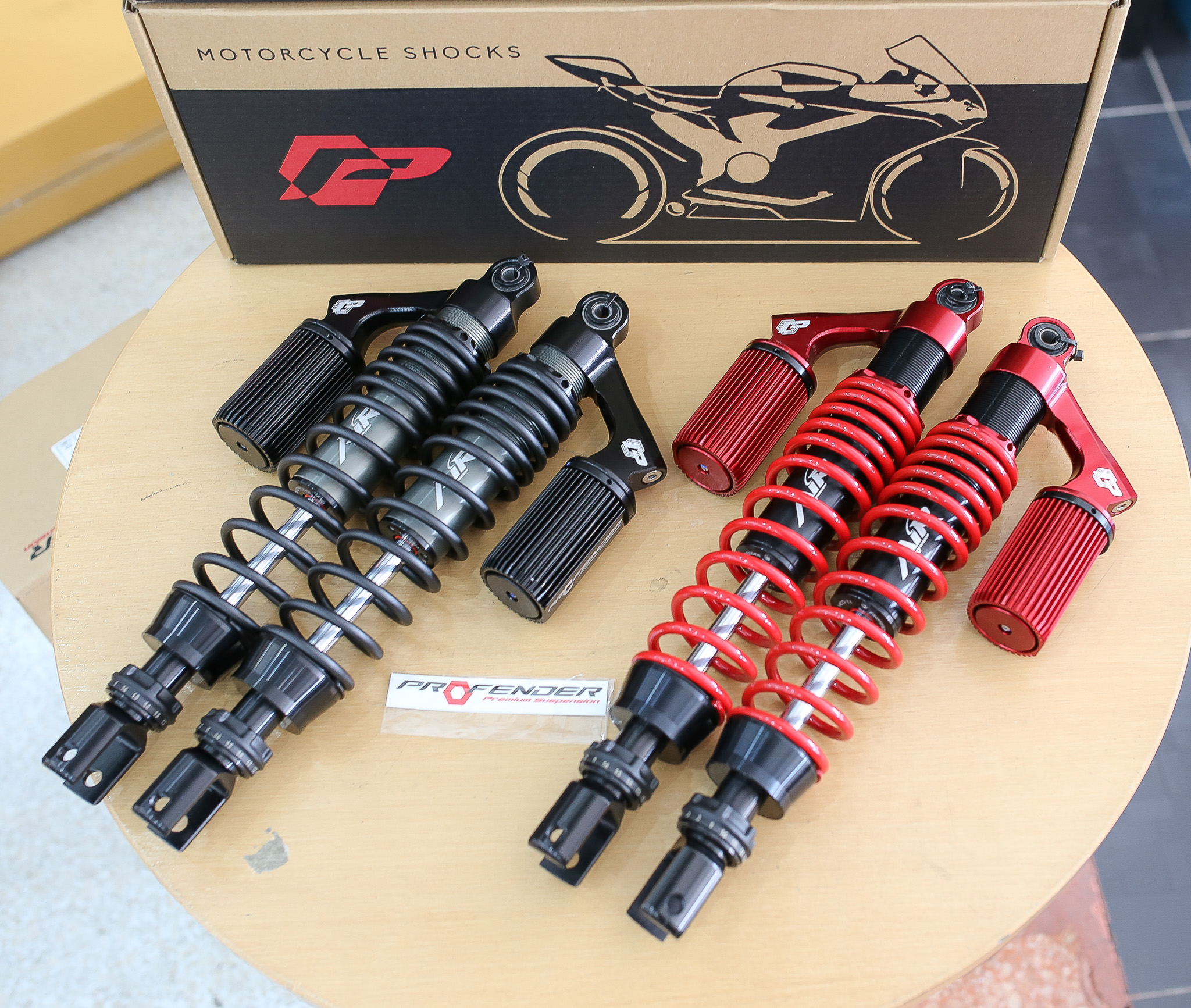 โช๊ค Profender รุ่น Air สี ดำ และ แดงForza350,ADV350 430MM-400MM รุ่น ...