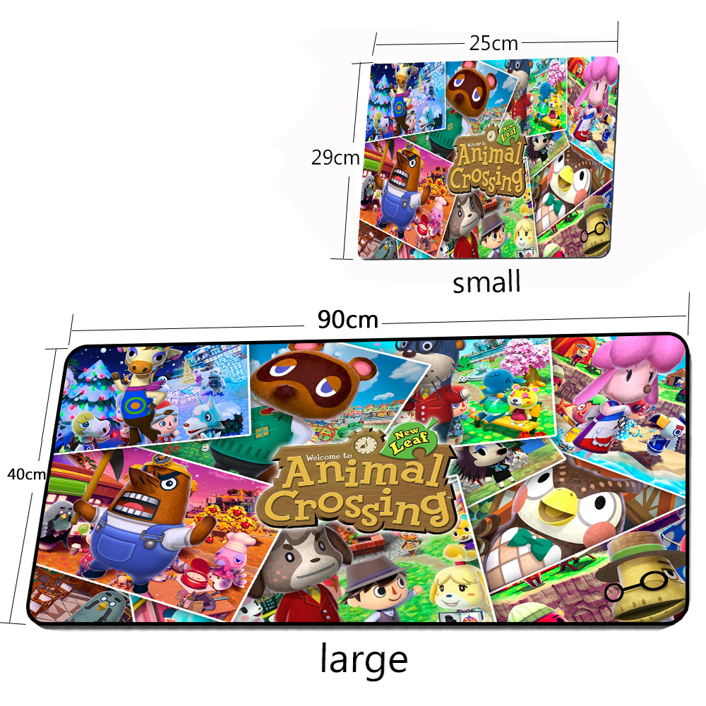 แผ่นรองเมาส์น่ารัก Animal Crossing Deskmat PC Gamer ตู้ Kawaii Mousepad ...