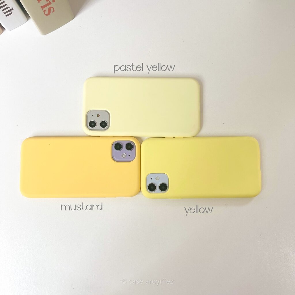 Silicone Case (pastel yellow colors) - case.aroyriiez - ThaiPick