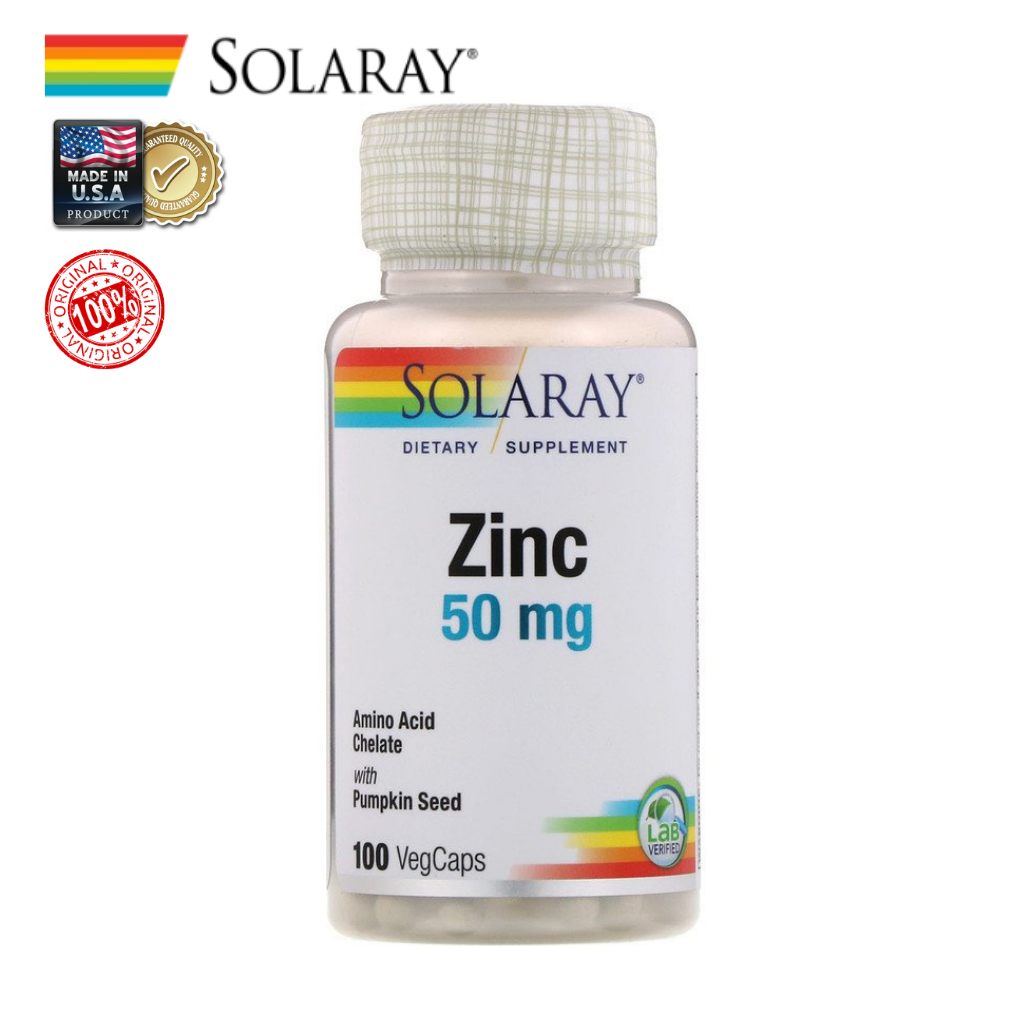 [พร้อมส่ง] Solaray, Zinc ซิงค์ (50 mg, 100 แคปซูล) | Lazada.co.th