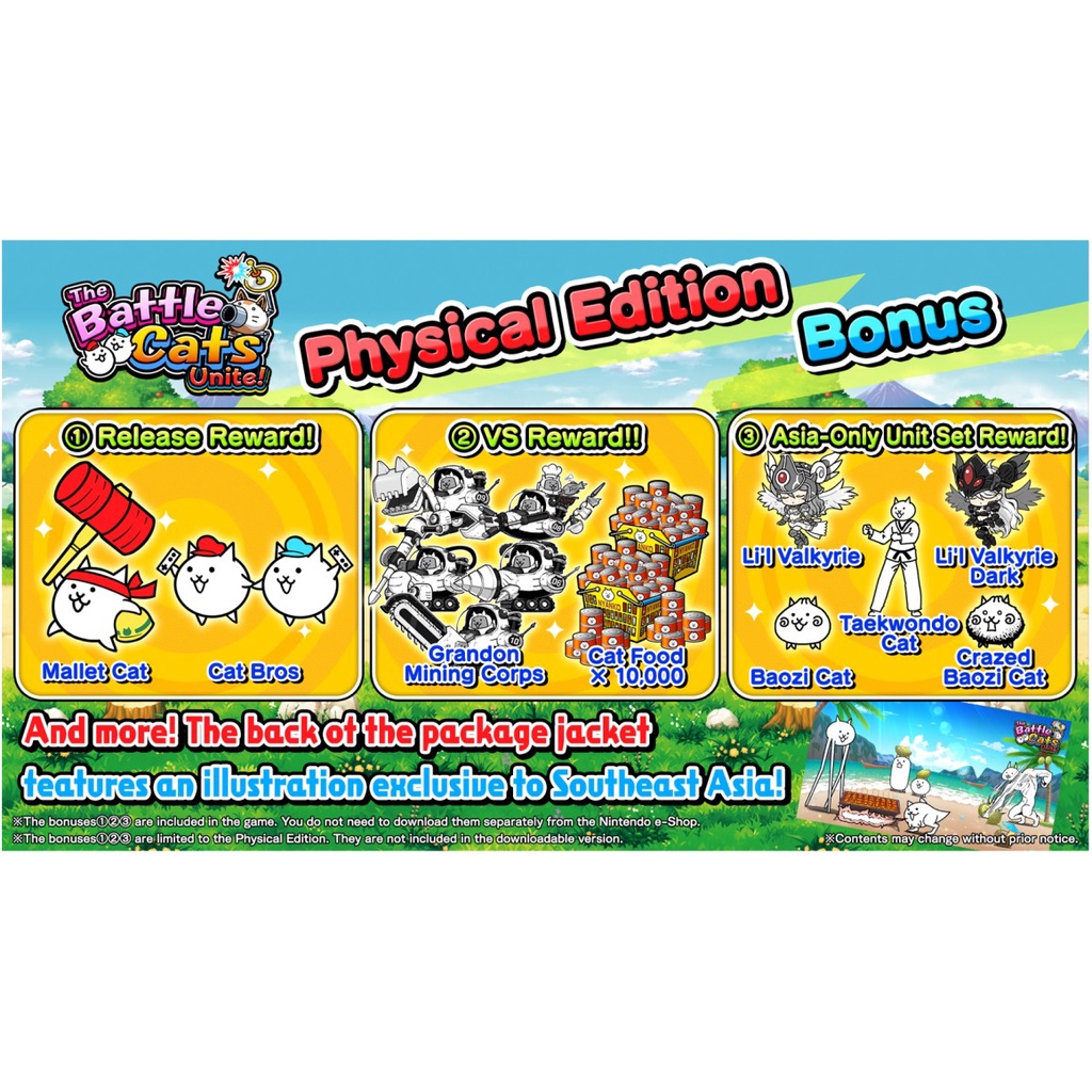 ส่งฟรี…!!️BANDAI NAMCO STUDIOS THE BATTLE CATS UNITE! - R3 NINTENDO ...