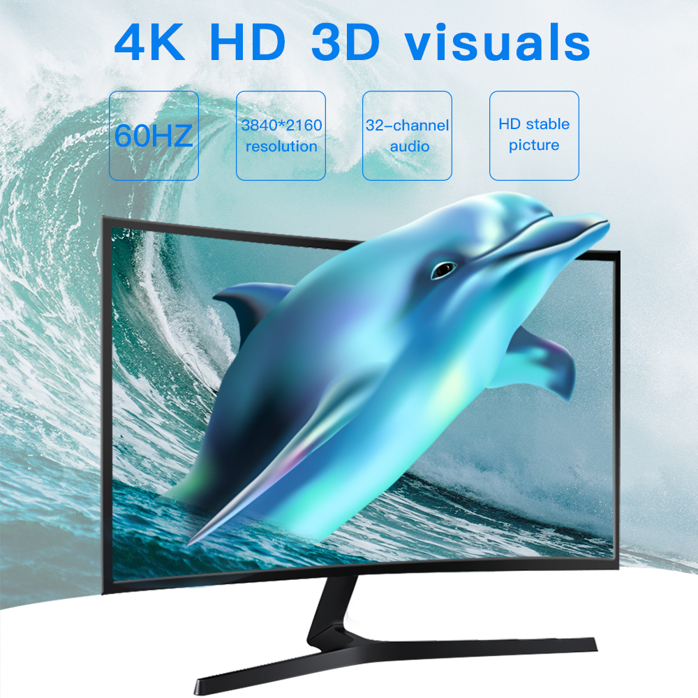 OWIRE HDMI Cable 4K สาย HDMI to HDMI สายกลมสายต่อจอ HDMI Support 4K TV ...
