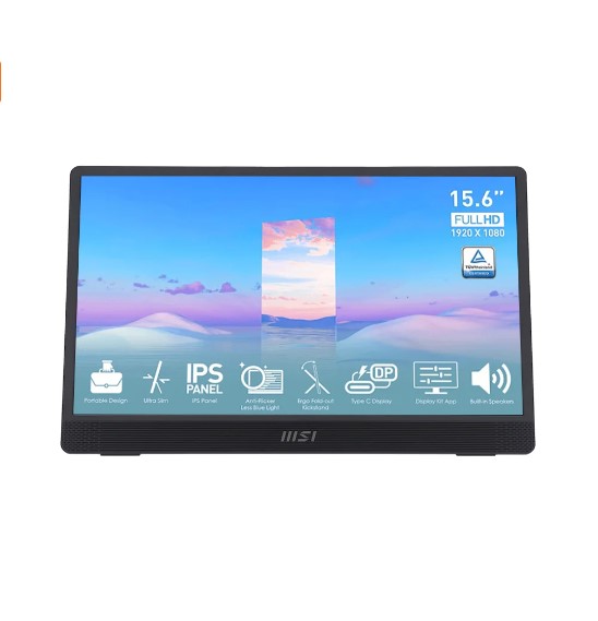 PORTABLE MONITOR (จอมอนิเตอร์พกพา) MSI PRO MP161 - 15.6 IPS FHD 60Hz ...