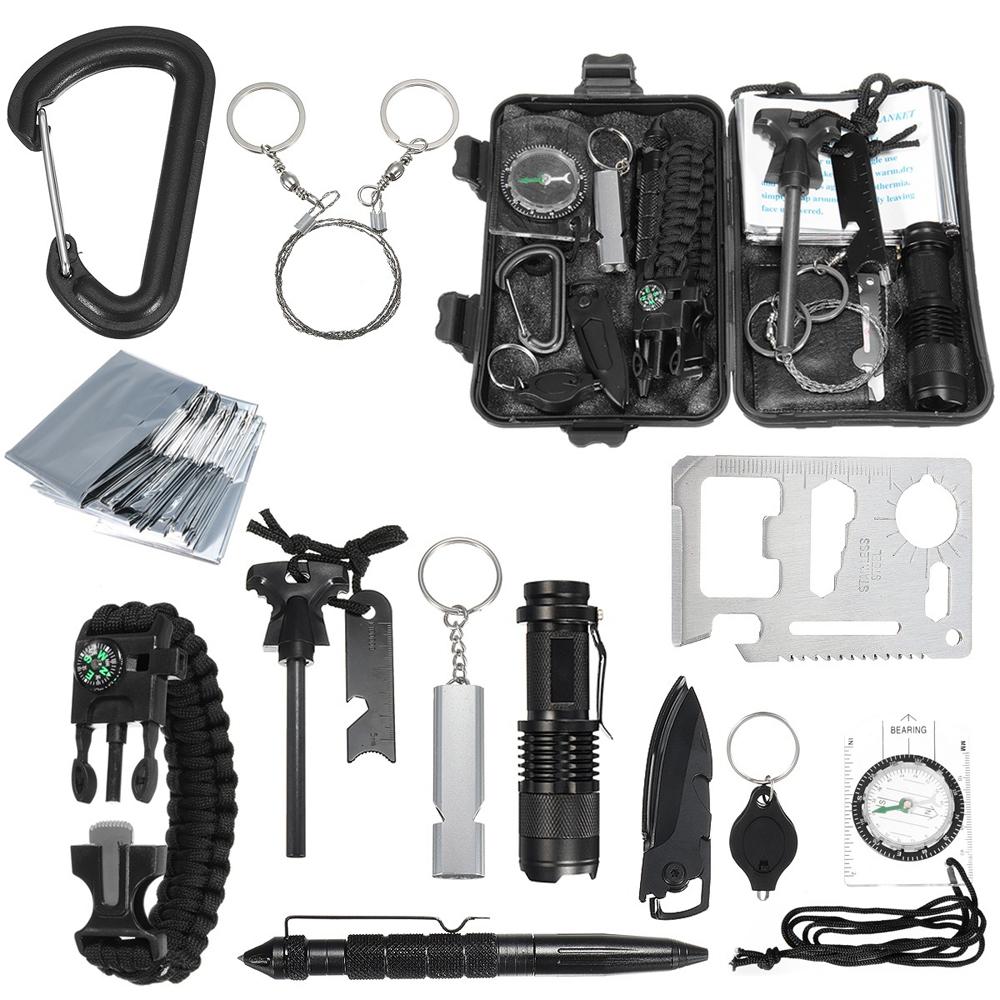 13 in 1 Professional Multifunction First-Aid Kit SOS Emergency Camping ...