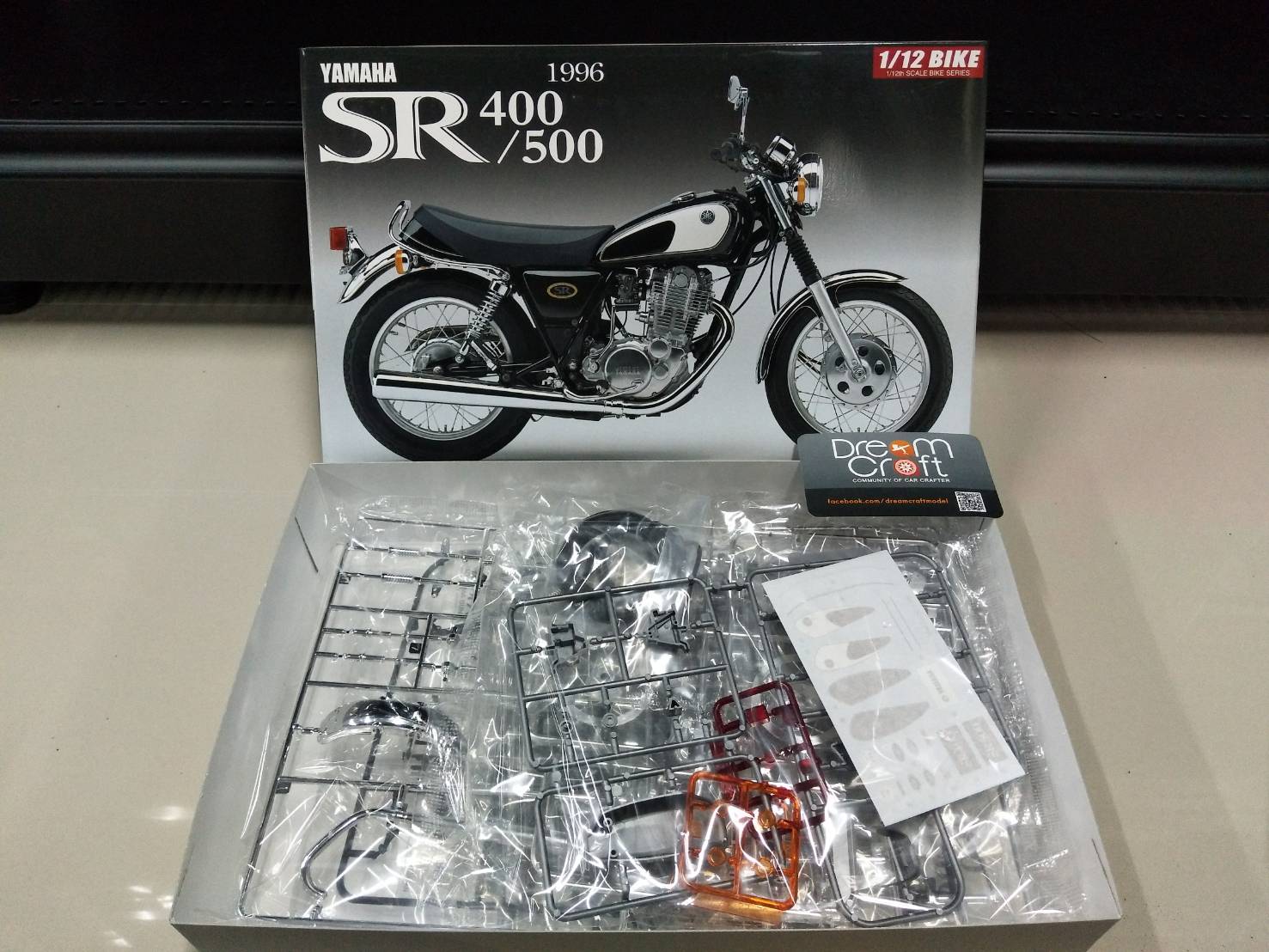 AOSHIMA 1/12 Yamaha SR400/500 '96 (โมเดลรถจักรยานต์ Model DreamCraft) | Lazada.co.th