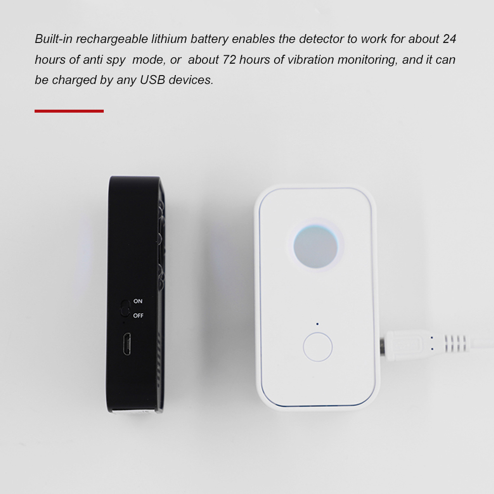2-in-1 Anti Pinhole Camera Detector with Anti-theft Alarm Wireless ...