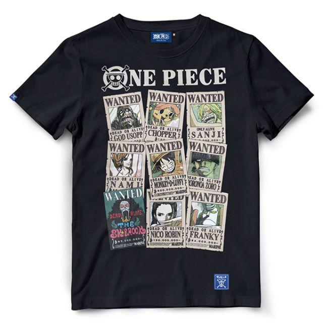 เสื้อยืดวันพีช One piece-754-BK Wanted - lantuntangcongzhe - ThaiPick
