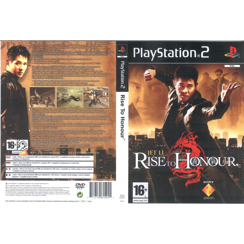 แผ่นเกมส์ PS2 Jet Li Rise to Honour คุณภาพ ส่งไว | Lazada.co.th