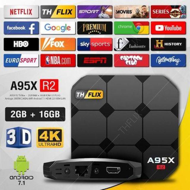 รีวิว กล่อง Smart TV A95X-R2 Android TV box 7.1.2 S905W 64-Bit up to 2 ...