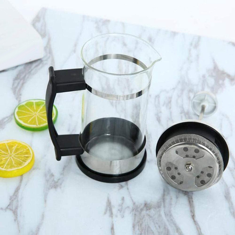 Manual Coffee Espresso Maker Pot,Stainless Steel Glass Teapot French ...