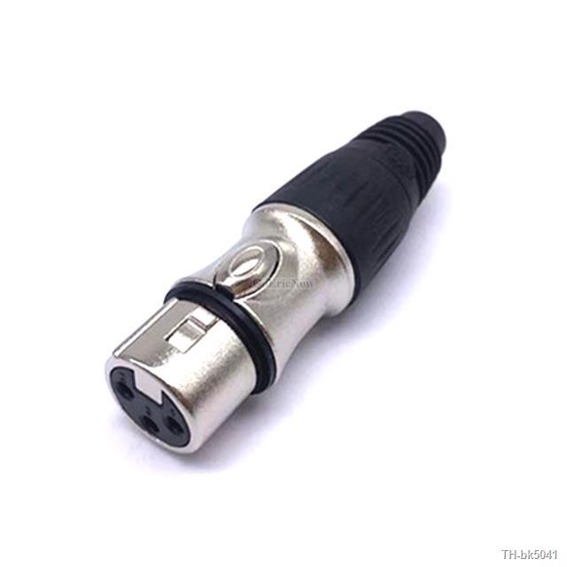 1pcs XLR 3 Pin Male/Female Microphone Audio Cable Plug Connector Cannon ...