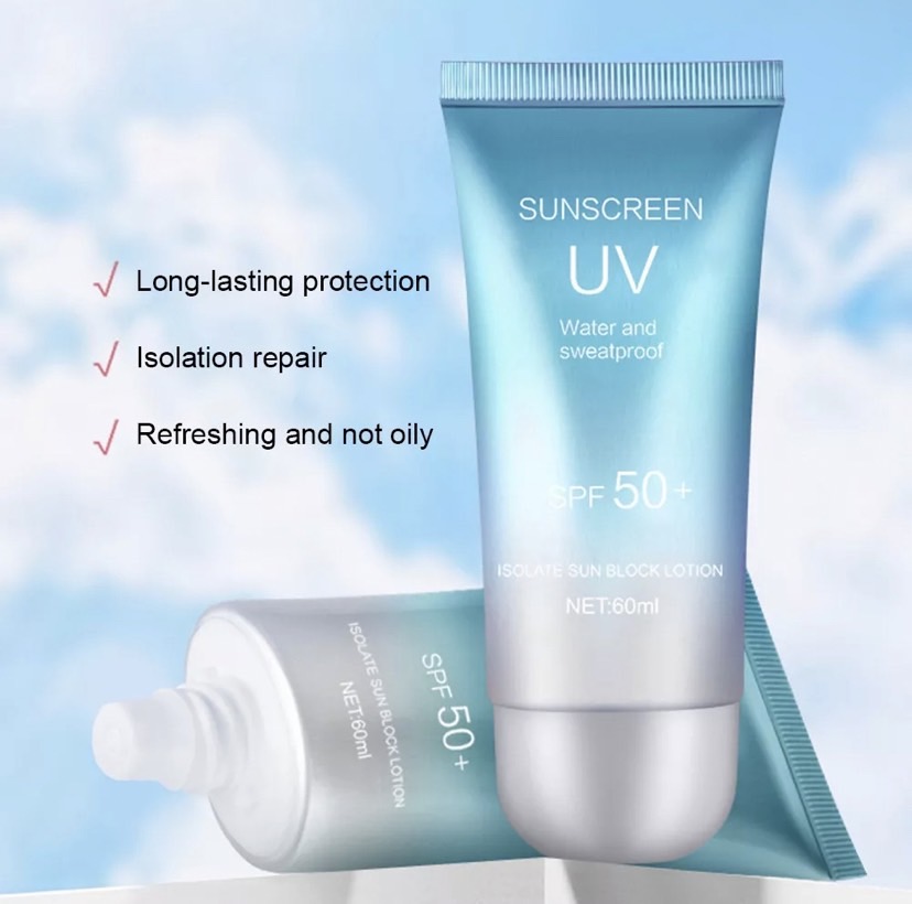 Sunscreen UV ครีมกันแดด กันน้ำ กันเหงื่อ กันรังสีUV100 ซึมง่าย ไม่หนักผิว ไม่ทำให้เหนียว ผิวบอบ ...