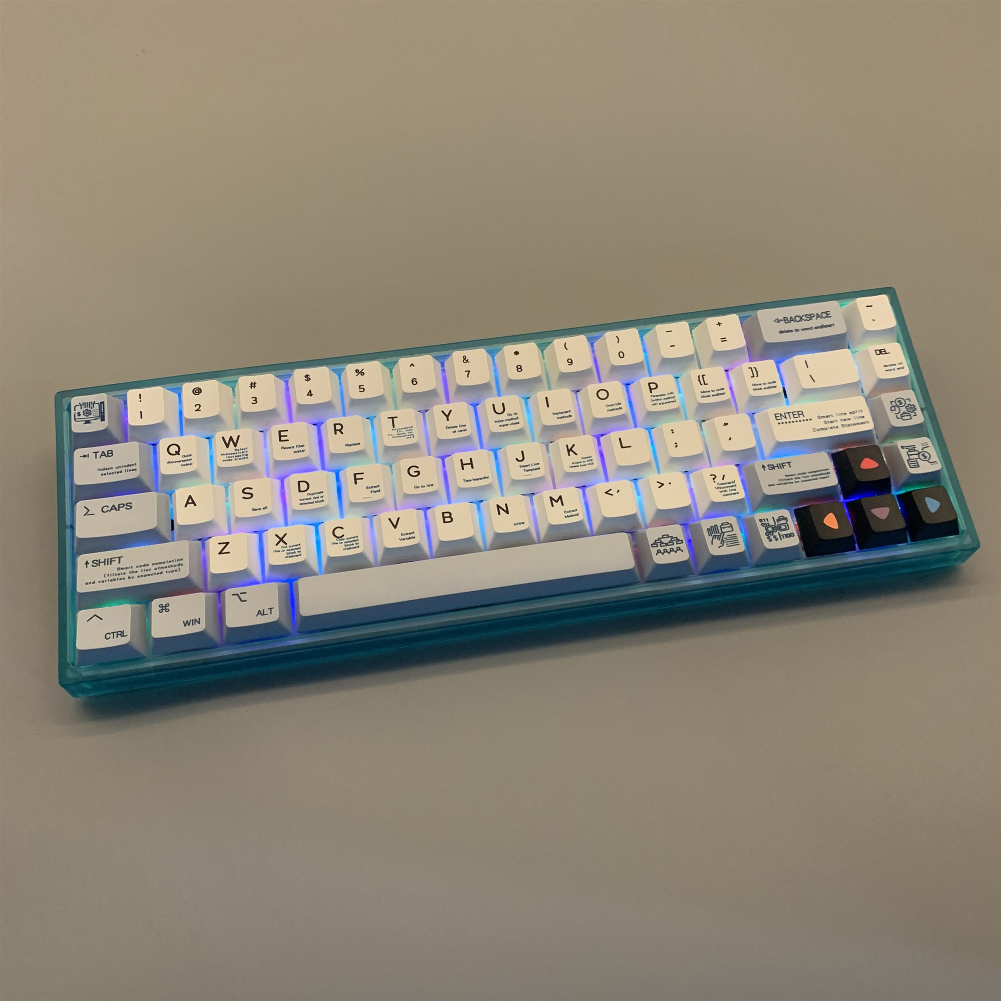 Programmer Keycap Cherry Profile Full Set Fit 61/68/84/87/100 ...