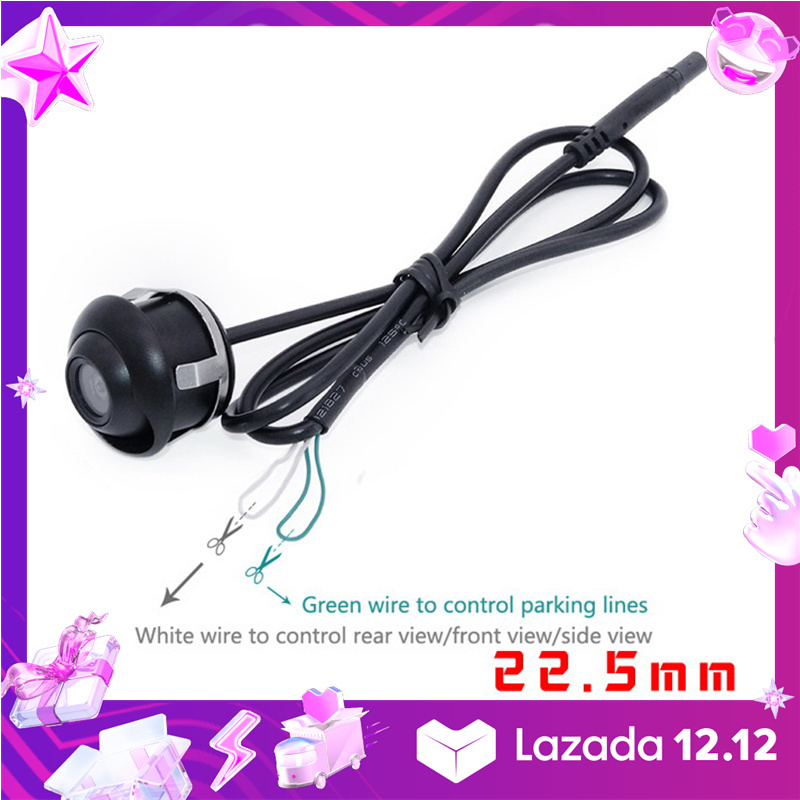WED Car Rear Front Side View 360° Rotatable CCD Reversing Backup Camera ...