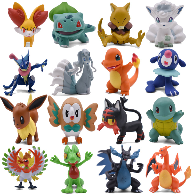 4-9CM Eevee Charmander Mega Charizard X&Y Bulbasaur Alola Vulpix ...