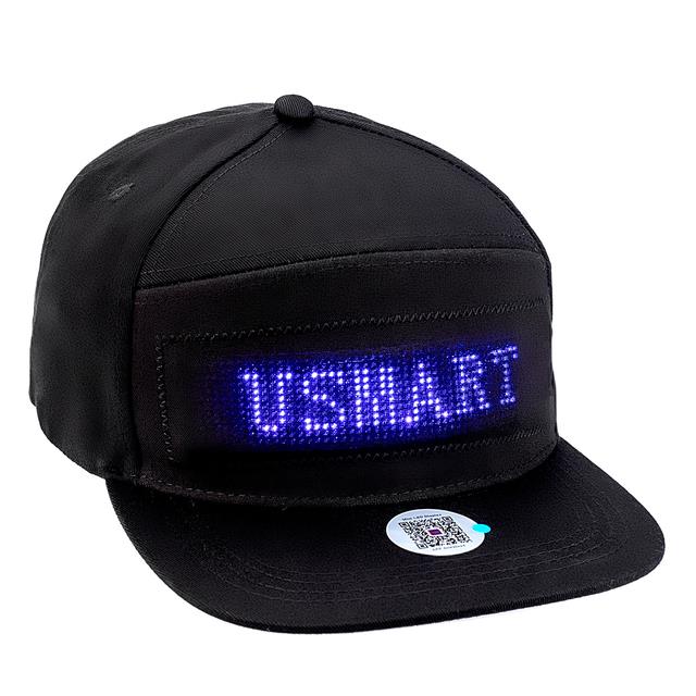 ♈ Bluetooth LED Hat RGB Full Color Programmable Matrix Display Board ...