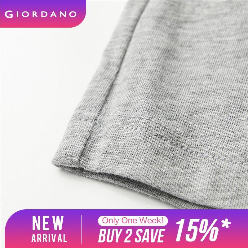 Giordano Men Boxers Double Seam Thicken Crotch Boxers Stretchy Elastic ...