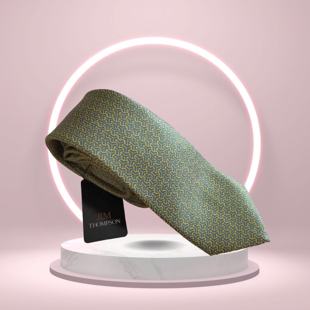 Silk Necktie Slim Jim Thompson เนคไทผ้าไหม จิมทอมป์สัน ทำจากผ้าไหม 100 ...