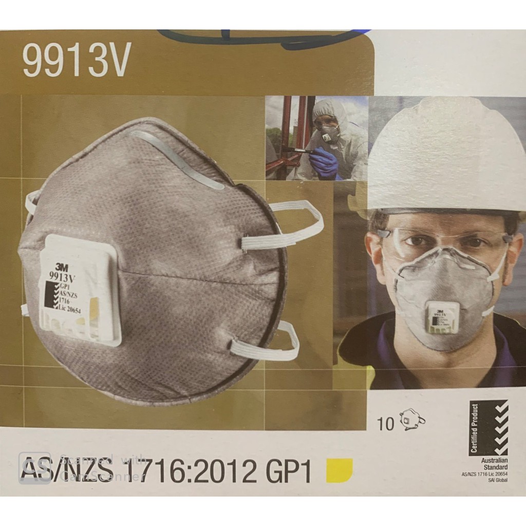 หน้ากากอนามัย 3M รุ่น 9913V รับประกันของแท้ | Lazada.co.th