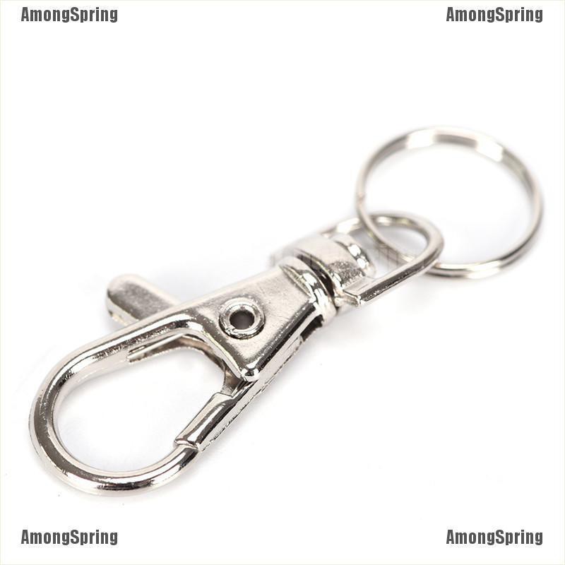 AmongSpring 10PC Silver Swivel Trigger Clips Snap Lobster Clasp Hook ...