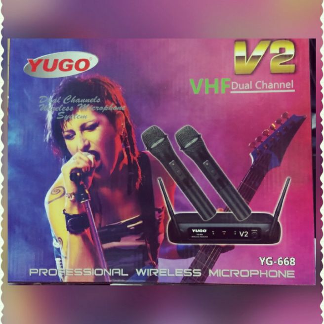 ไมโครโฟนYUGO ไมค์ลอยคู่ UHF รุ่น UB-212 - sumet somjai - ThaiPick
