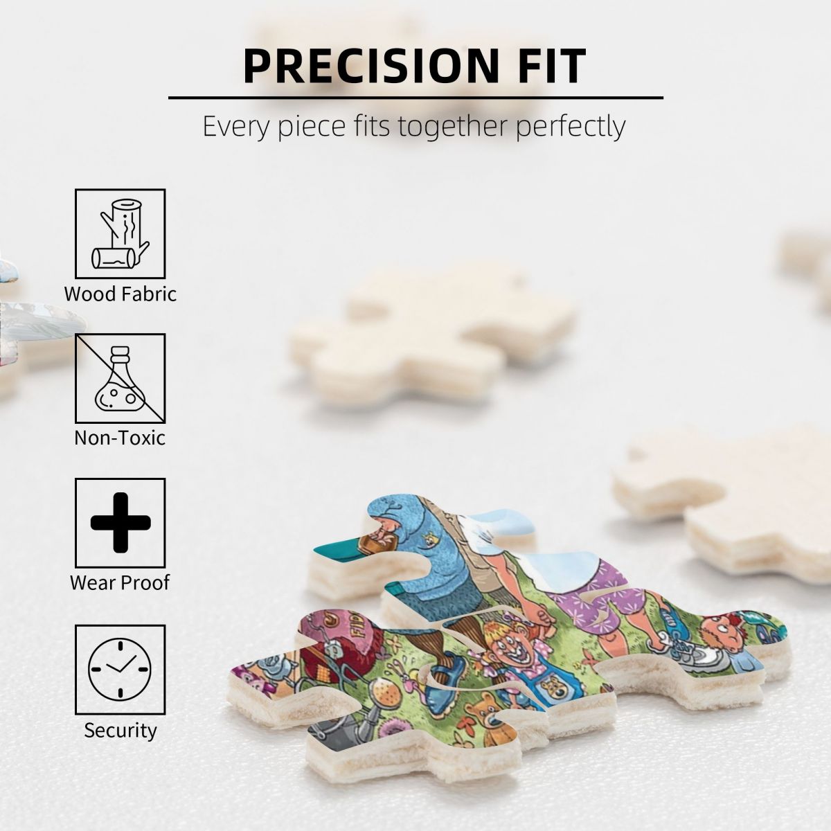 WASGIJ CAR BOOT CAPERS Wooden Jigsaw Puzzle 500 Pieces Educational Toy ...