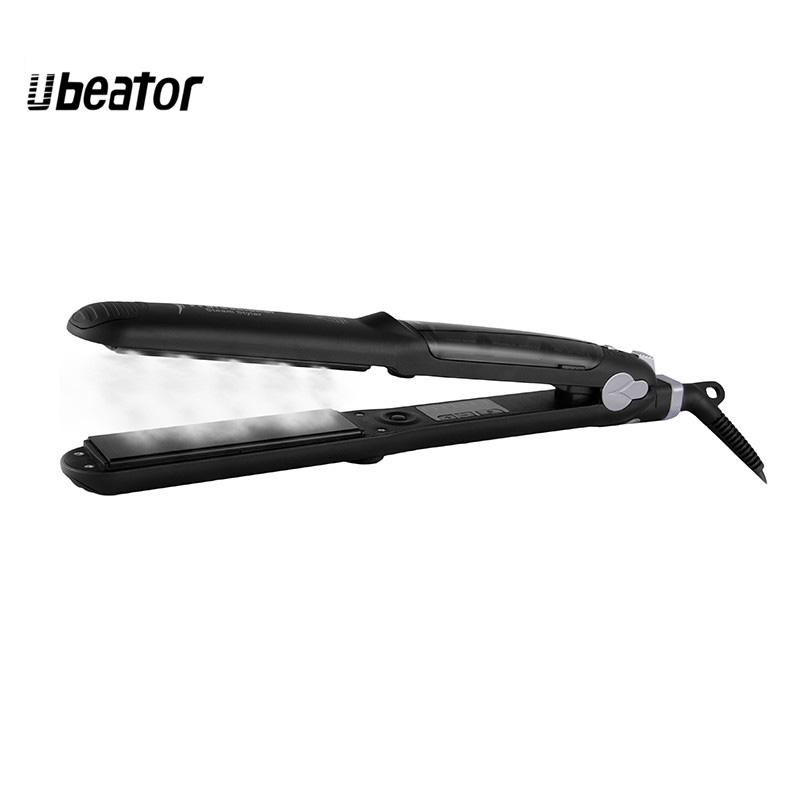 Professional Ceramic hair steamer hair iron straightener curly ...