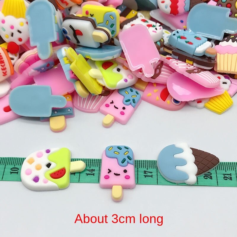 [Order at least 5PCS]pvc soft rubber popsicle ice cream patch diy ...