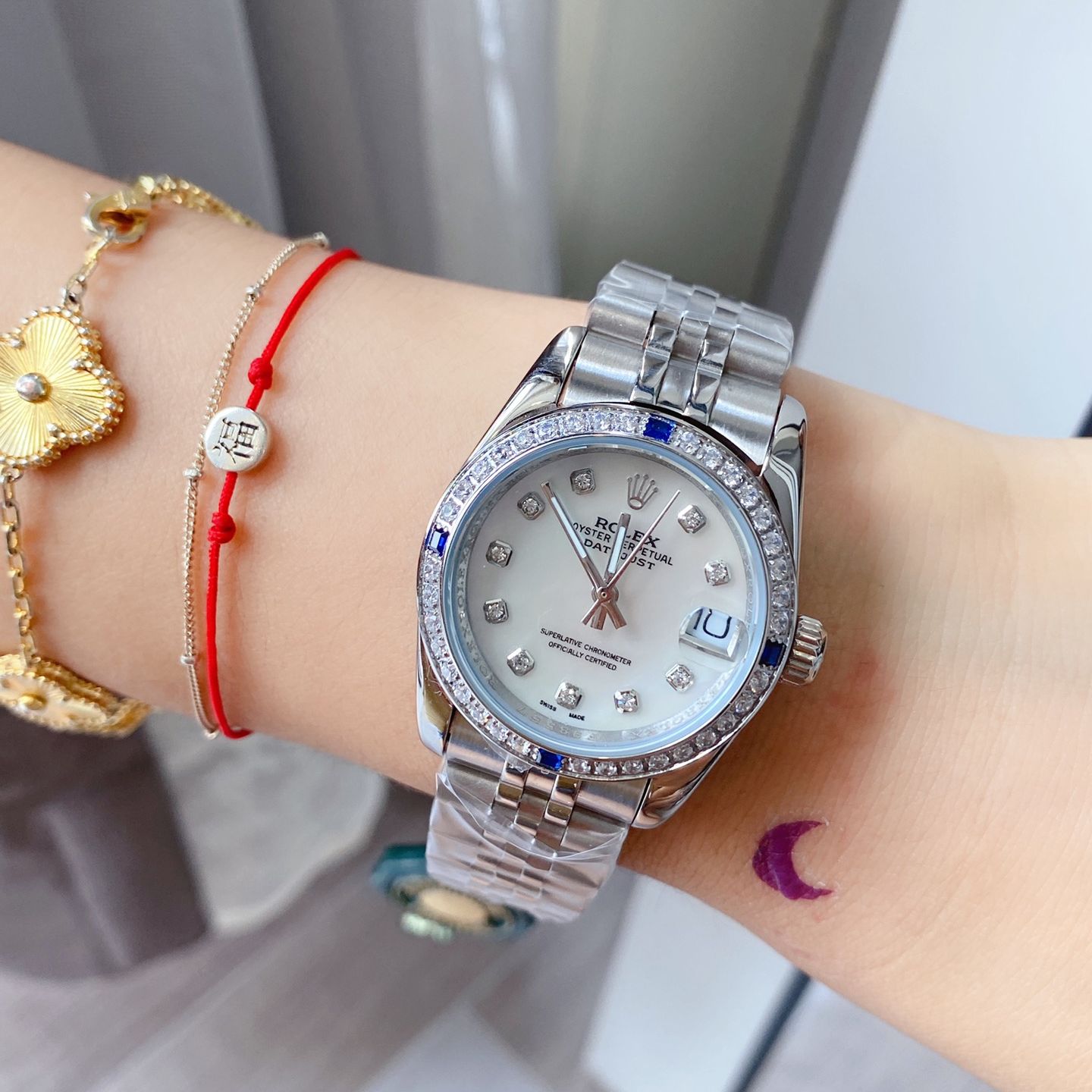(ของแท้ 100) ROLEX Rolex Womens Log Type Collection Date Show ...