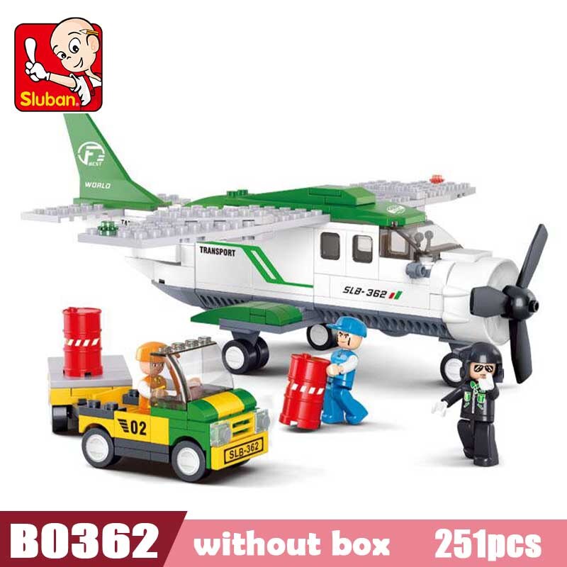 Sluban Airport Passenger Plane Airplane Airfield Sets Repair Station ...