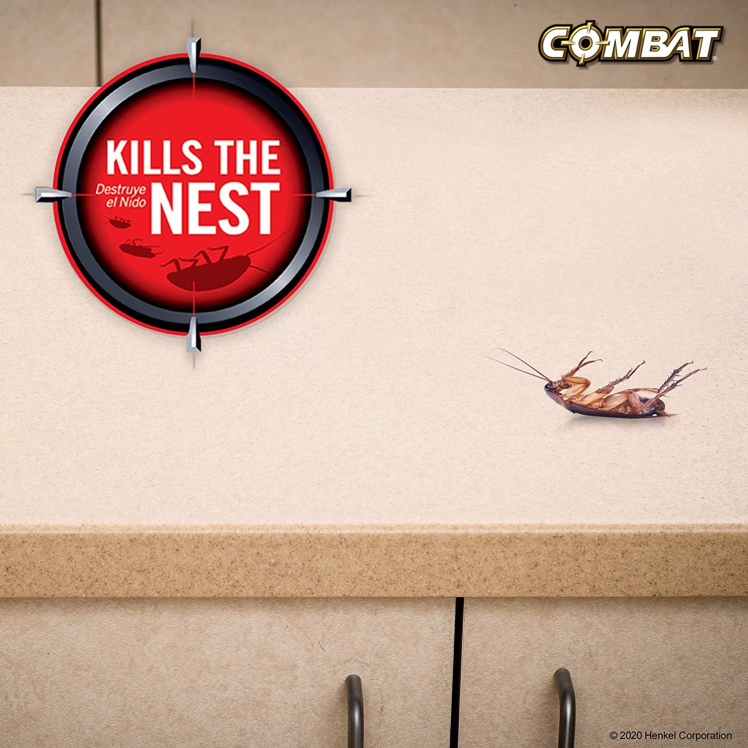 เหยื่อแมลงสาบ Combat Roach Bait คอมแบท ตายยกรัง 1.5 กรัม x 6 ชิ้น ...