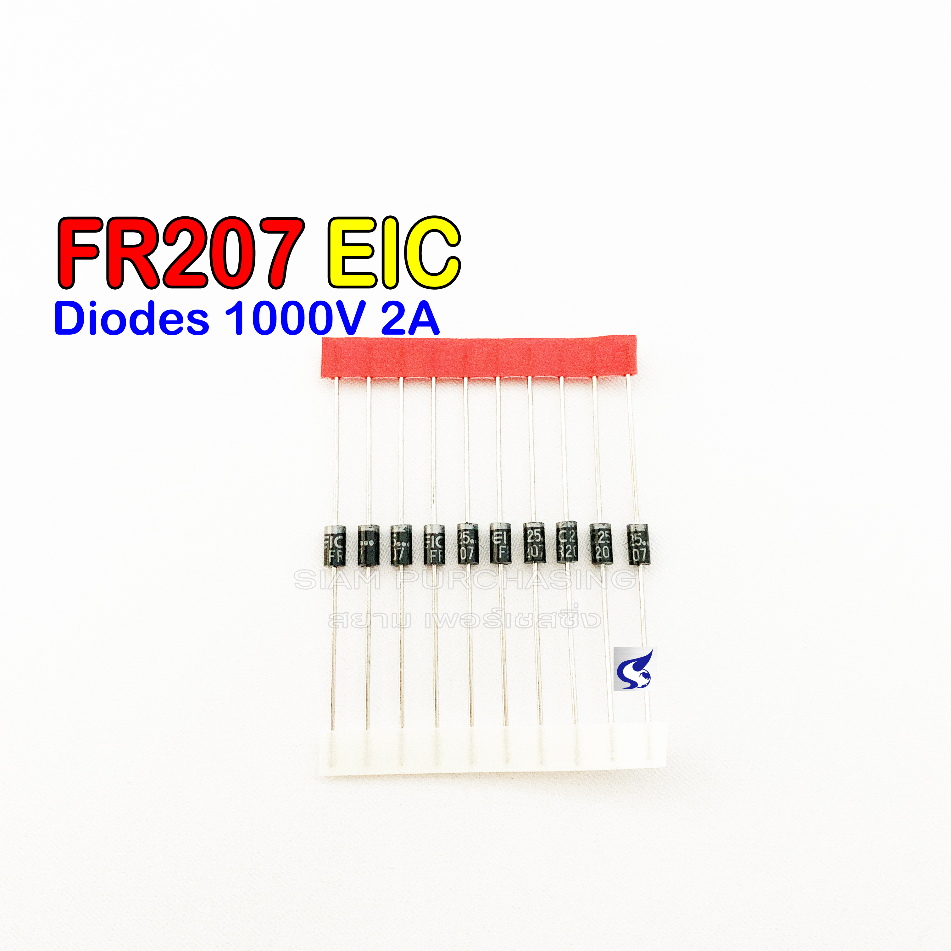 (จำนวน 10 ชิ้น) DIODE ไดโอด FR207 EIC Fast Recovery Rectifier Diodes ...