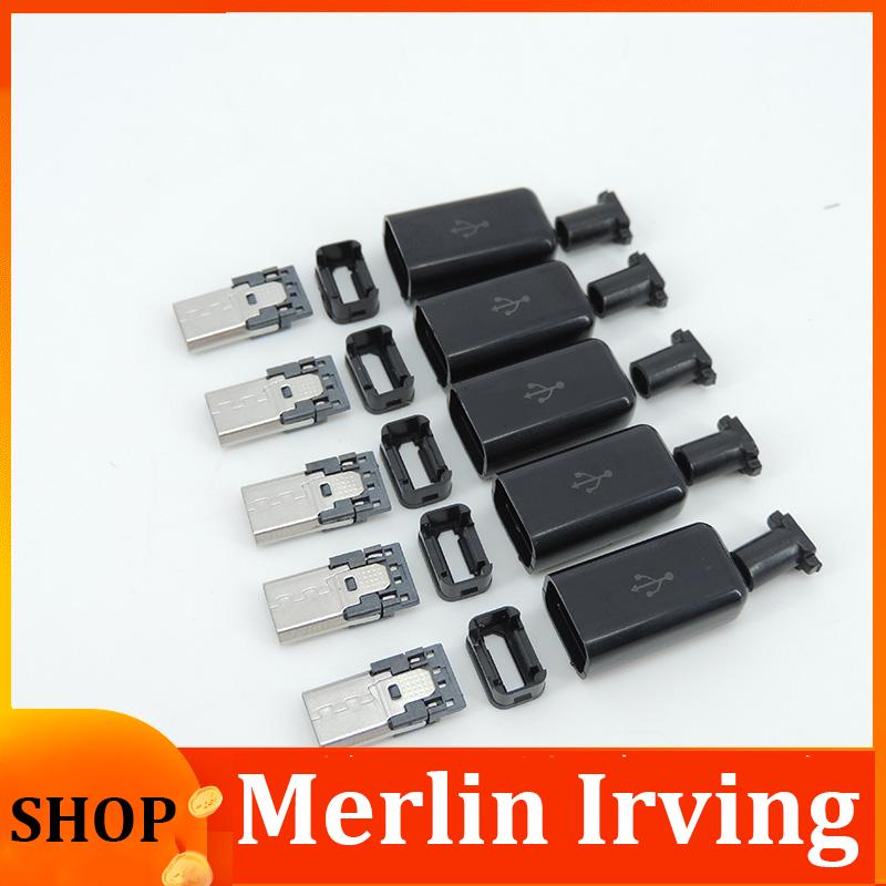 Merlin Irving Shop Micro USB 5PIN Welding Type Male Plug Connectors ...