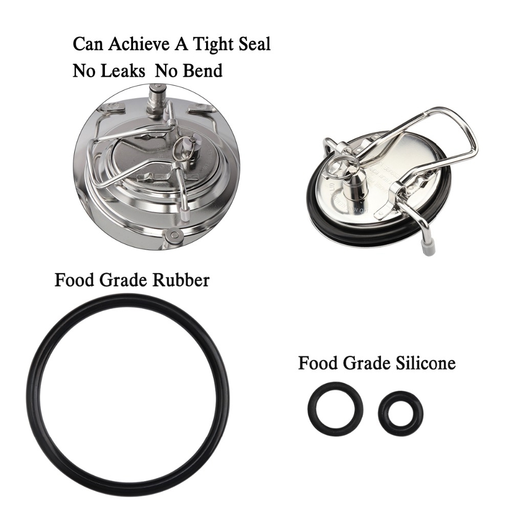 15PCS ซิลิโคนเกรดอาหาร Keg ซีลปะเก็น O-Ring Home BREW เบียร์ Keg Lid O ...