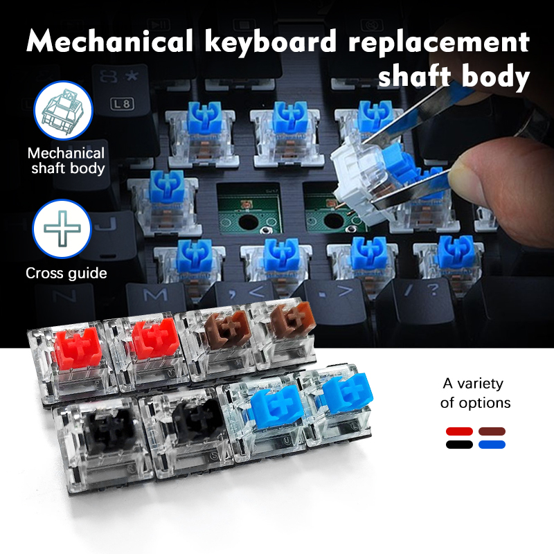 AKKO Switch Red SwitchBlue Switch ปุ่มสวิตช์ Mechanical Keyboard ...