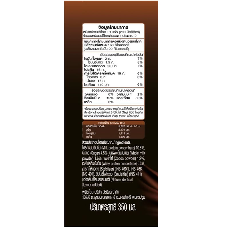 Dutchmill Pasteurized High Protien Milk Whey Plus Formula Chocolate ...