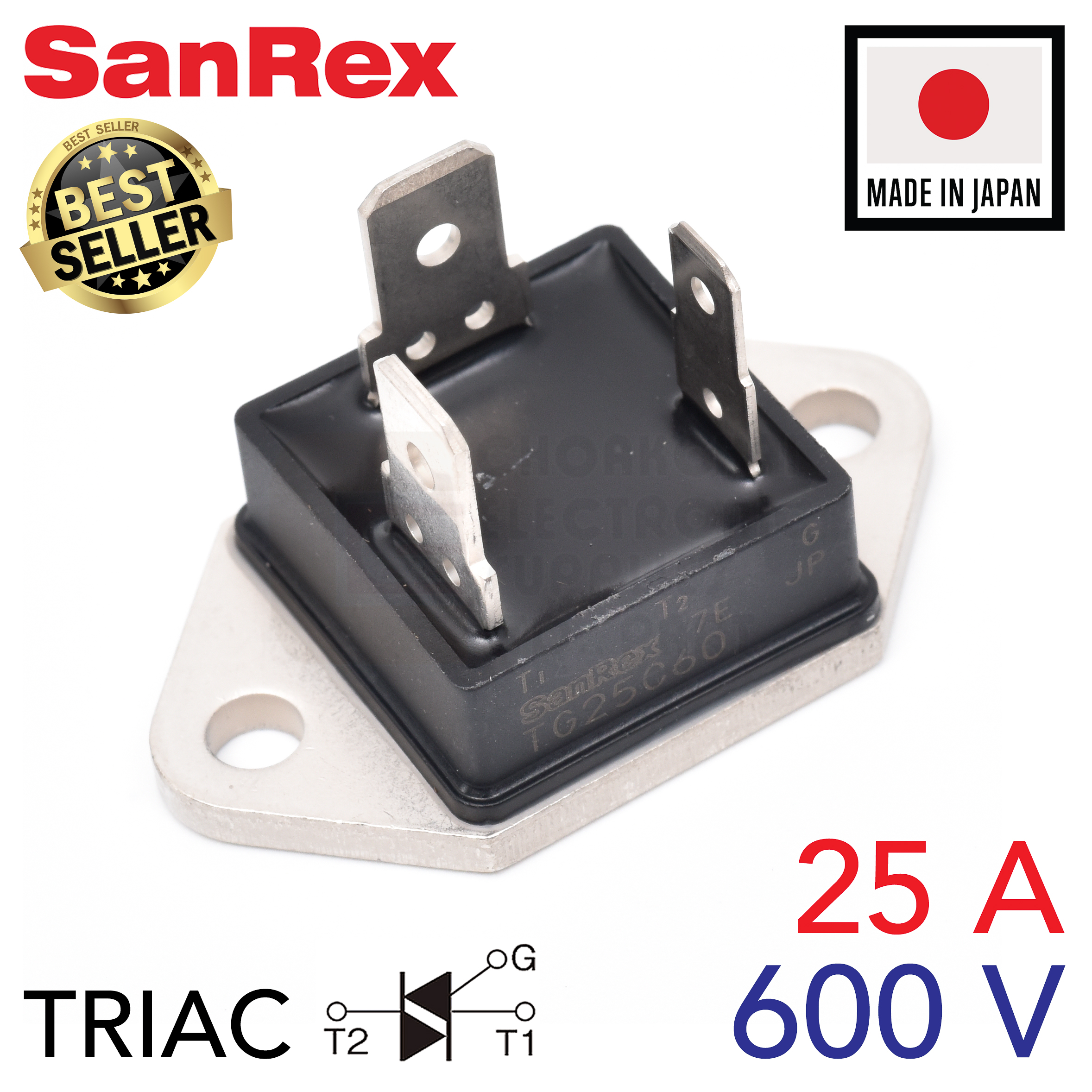 SanRex TRIAC ไตรแอค 25A 600V (TG25C60) 【จัดส่งจากประเทศไทย】 | Lazada.co.th