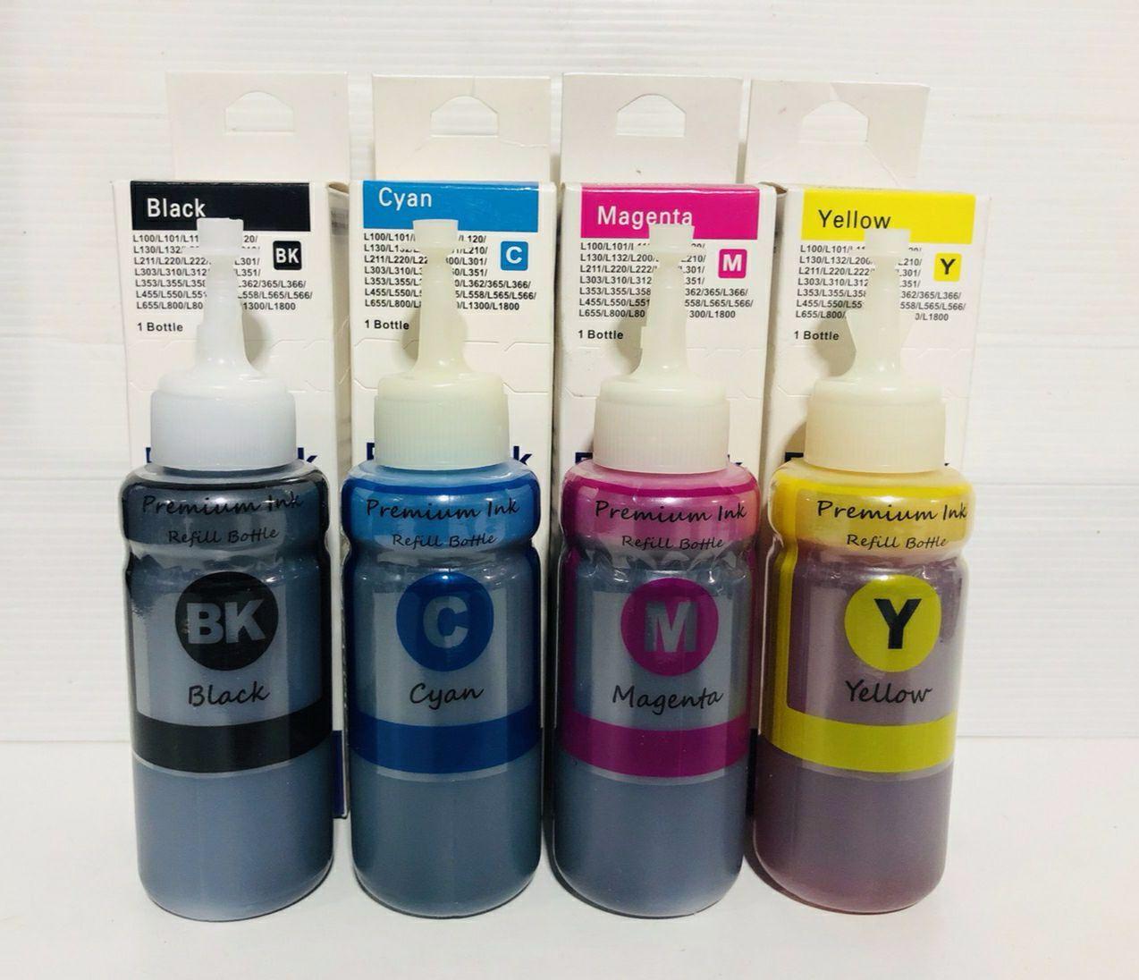 หมึกเติม Epson (Premium ink) น้ำหมึกเติมรุ่น L100, L110, L120, L200 ...