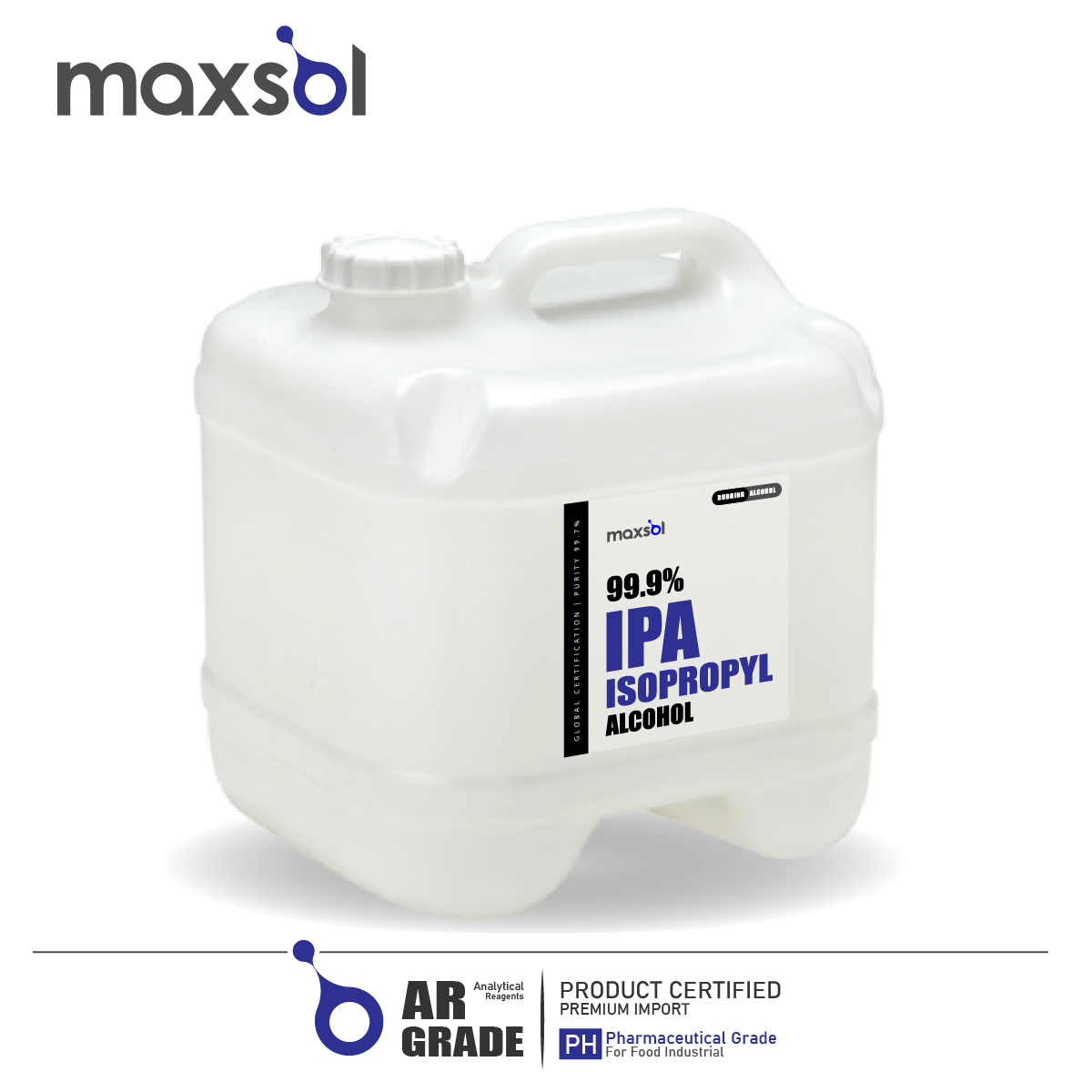 IPA : Isopropyl Alcohol 99.9% [AR Grade] : ไอโซโพรพิล แอลกอฮอล์ 99.9% [Maxsol Chemical] color ...