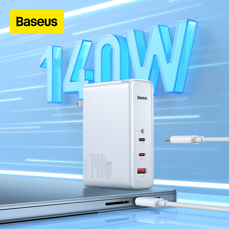 Baseus 140W GaN5 USB C Fast Charger PD3.1 QC4.0 Triple-port Quick ...